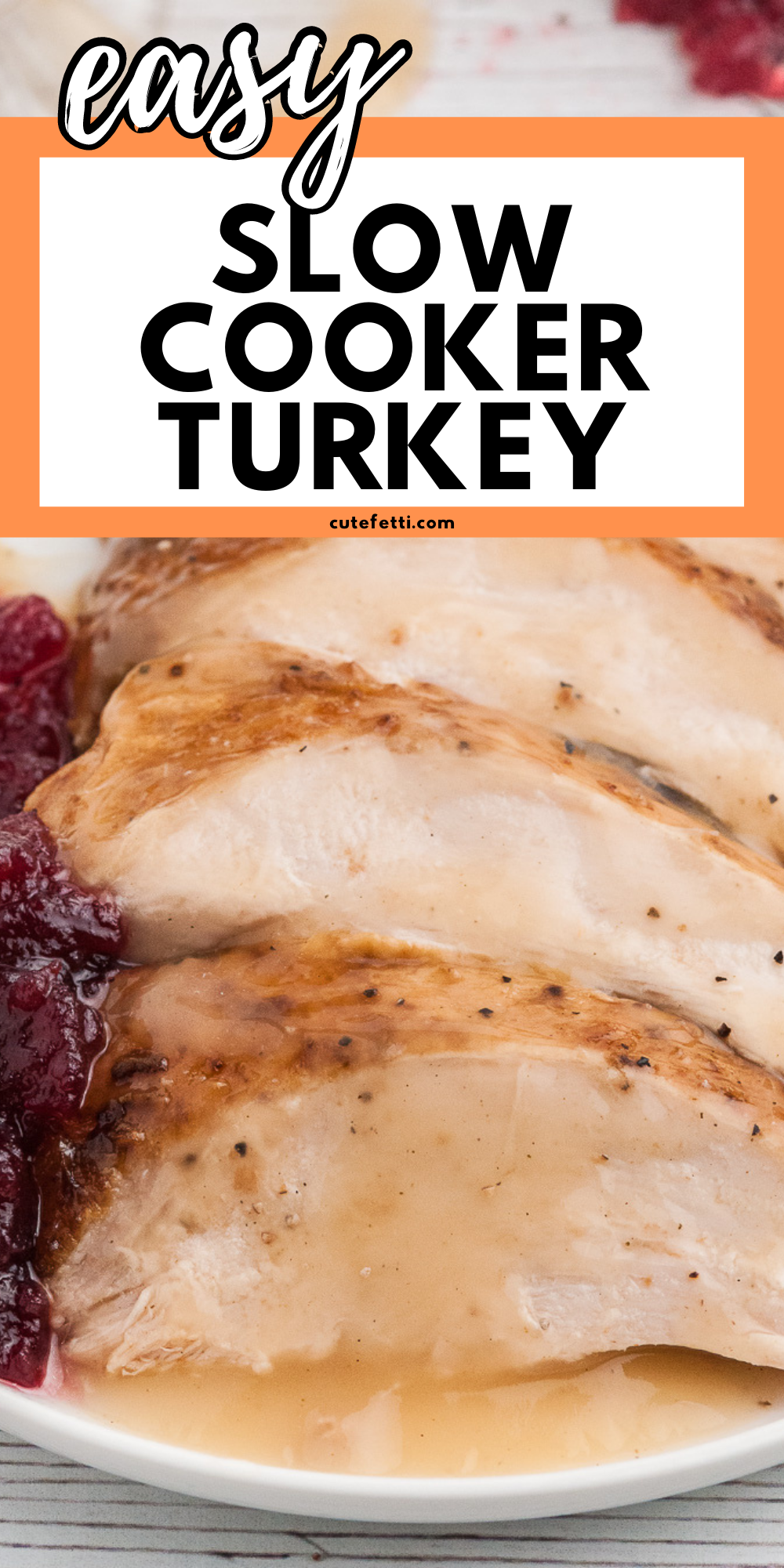 4 Ingredient Slow Cooker Whole Turkey | Cutefetti