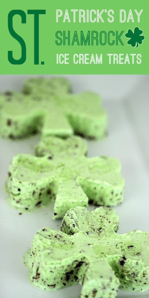 Make Cute Shamrock Shaped Ice Cream Treats