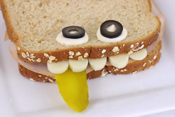 Scary Fun Lunch Idea: Monster Sandwich | Cutefetti