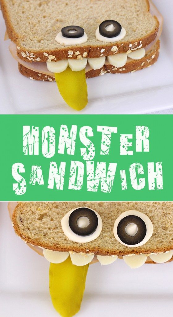 Scary Fun Lunch Idea: Monster Sandwich