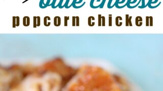 Buffalo Blue Cheese Popcorn Chicken | Cutefetti