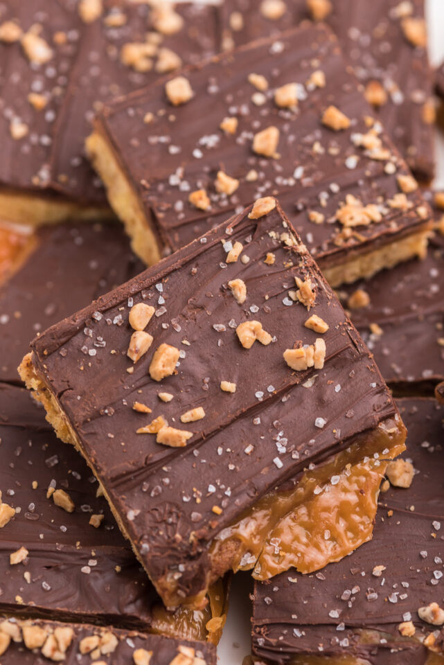 Leave Salted Toffee Bars for Santa This Year!