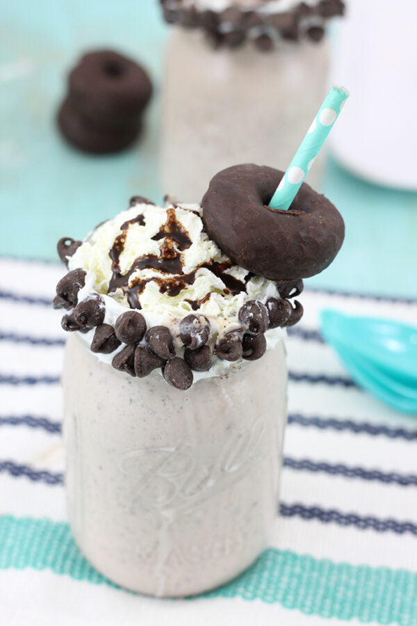Chocolate Covered Donut Milkshake | Cutefetti