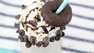 Chocolate Covered Donut Milkshake | Cutefetti