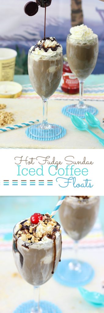 Hot Fudge Sundae Iced Coffee Floats