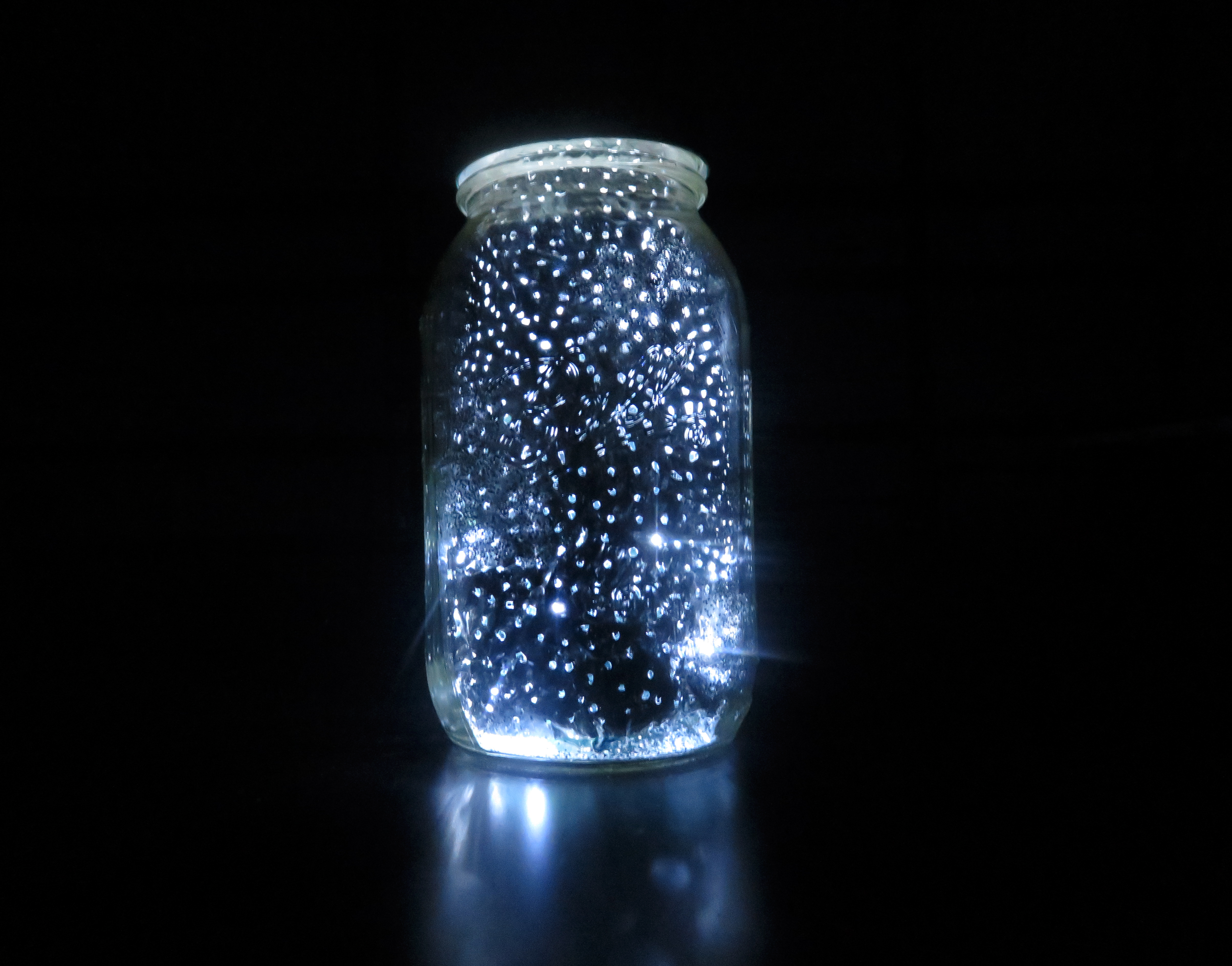 10 Minute Light Up Galaxy in a Jar | Cutefetti