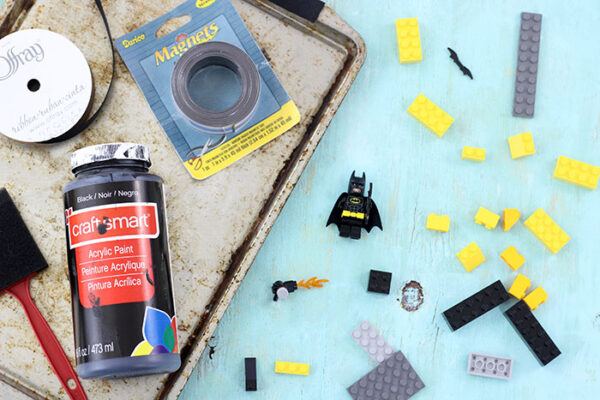 DIY Magnetic LEGO Batcave Sign