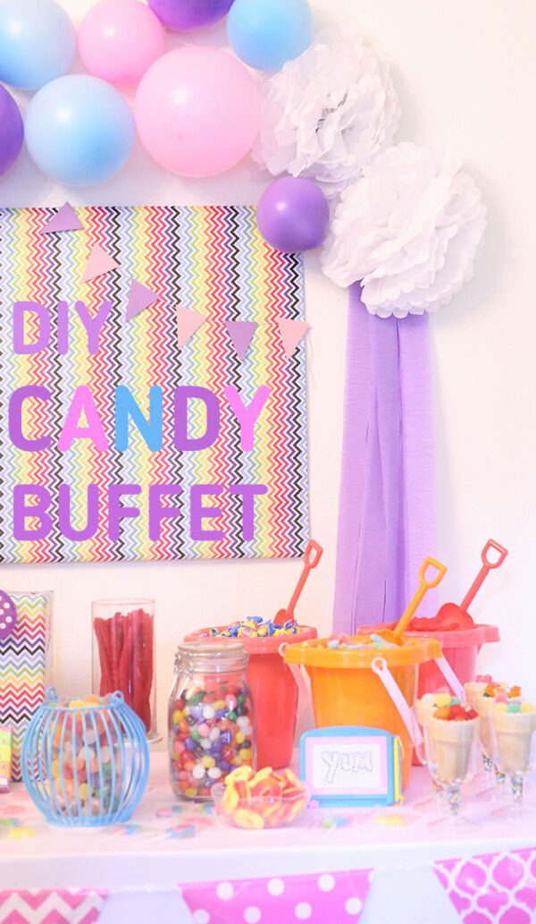 Whimsical DIY Candy Buffet Ideas