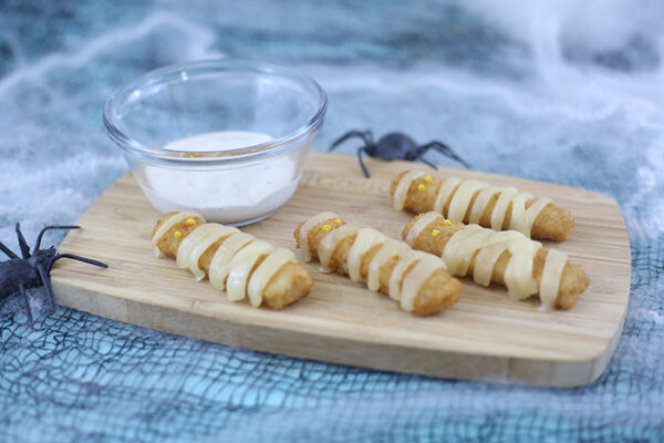 Desperate for a quick Halloween dinner? Make Fish Stick Mummies ...