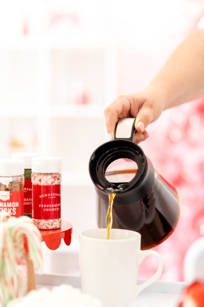 Holiday Coffee Bar Cart | Cutefetti
