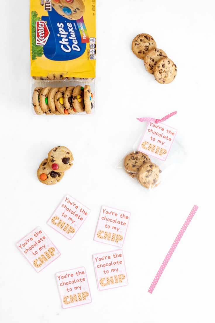 Free Printable Valentine Cards - Chocolate Chip Cookie Valentines.