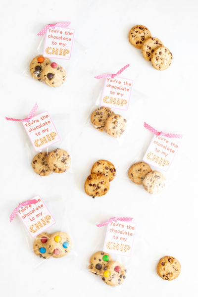 Free Printable Valentine Cards - Chocolate Chip Cookie Valentines.