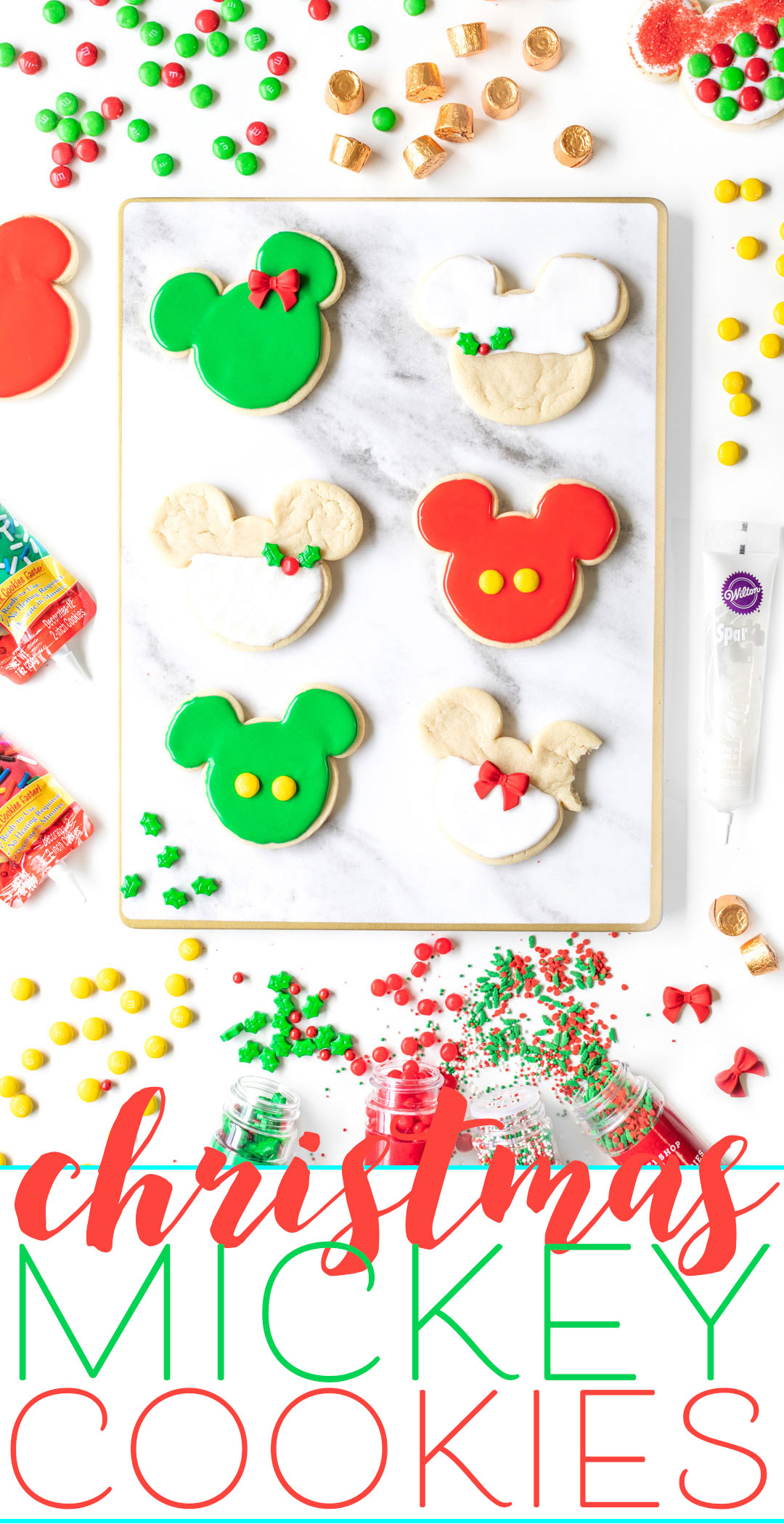 Mickey Christmas Cookies | Cutefetti