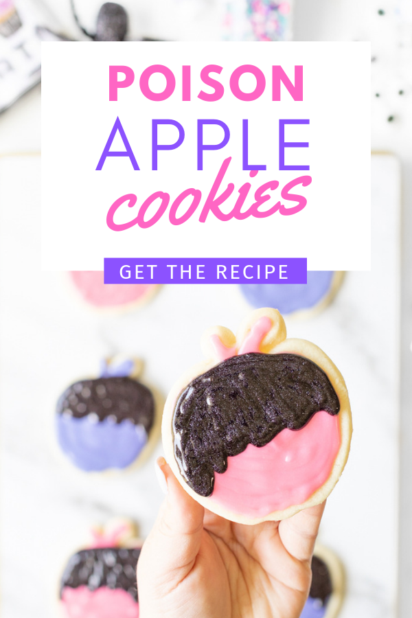 Halloween Poison Apple Cookies