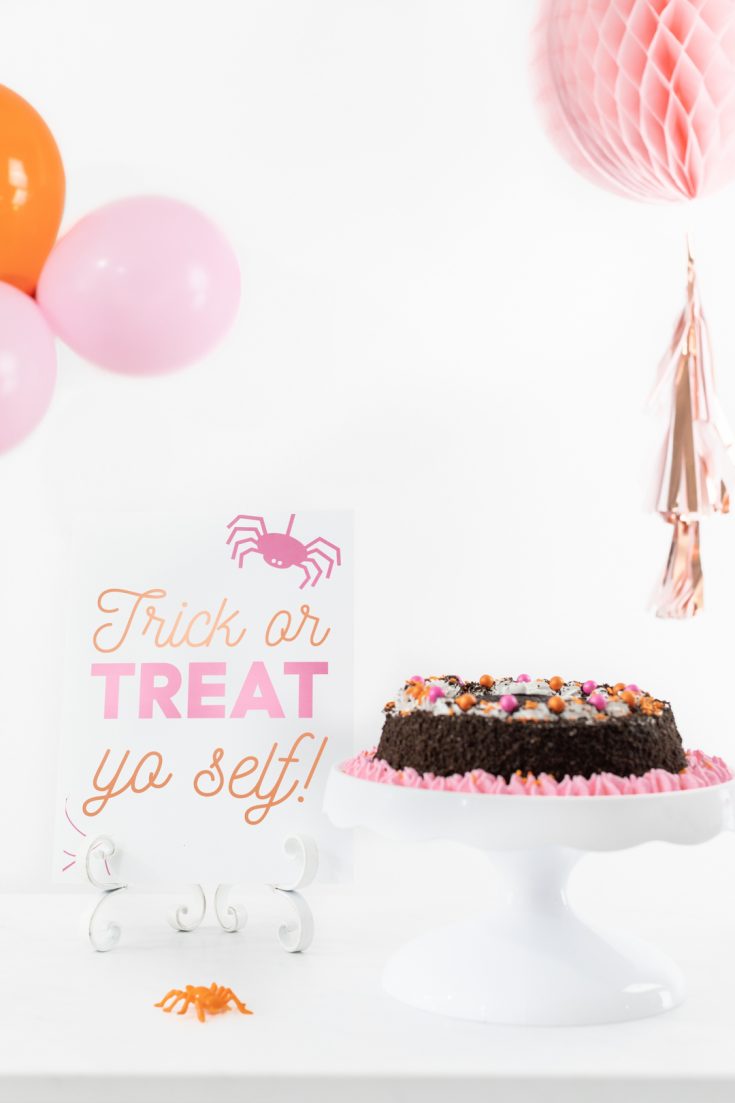 Spider Cake for Halloween