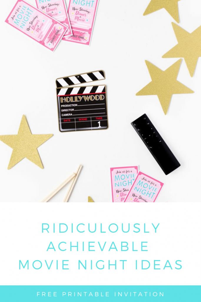 Easy Movie Night-in Ideas & Printable | Cutefetti