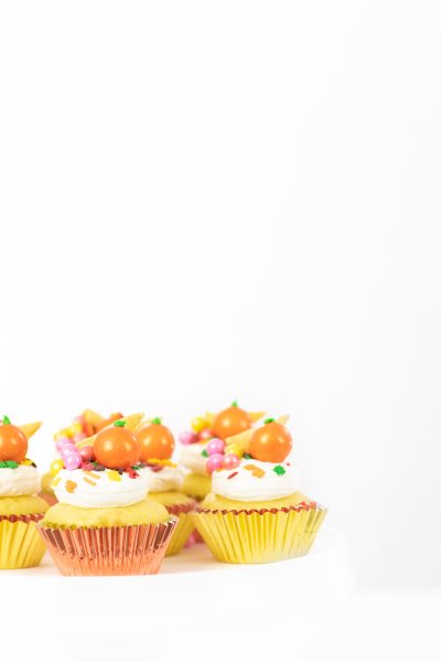 Cornucopia Cupcakes for Thanksgiving | Cutefetti