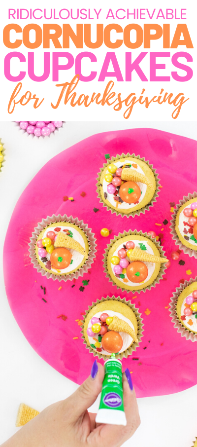 Cornucopia Cupcakes for Thanksgiving | Cutefetti