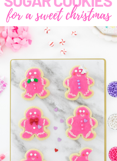 Pink "Gingerbread" Sugar Cookies | Cutefetti
