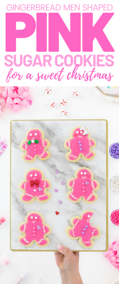 Pink “Gingerbread” Sugar Cookies | Cutefetti
