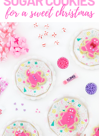 Pink "Gingerbread" Sugar Cookies | Cutefetti