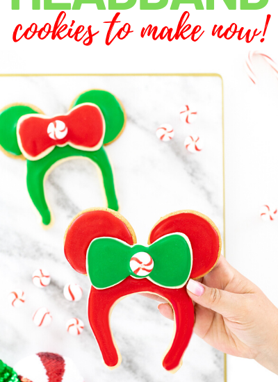Minnie Mouse Ear Headband Cookies | Cutefetti