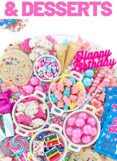 Birthday Candy Charcuterie Dessert Board | Cutefetti