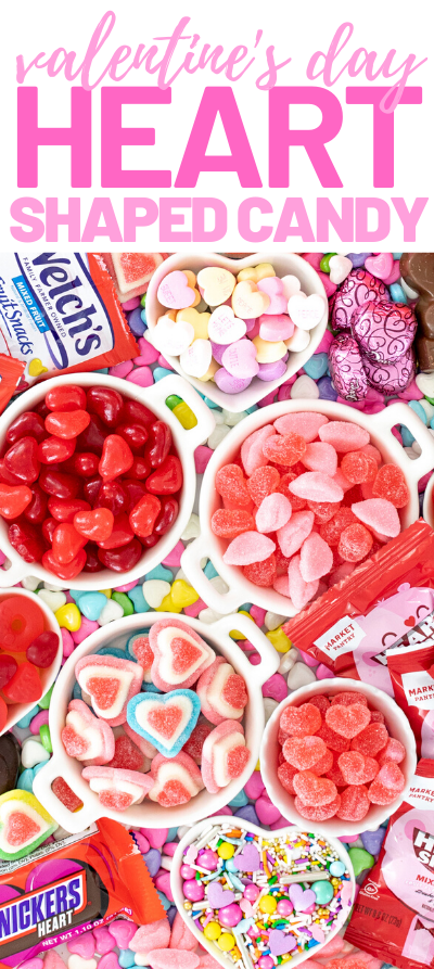 Heart Candy Dessert Board for Valentine's Day | Cutefetti