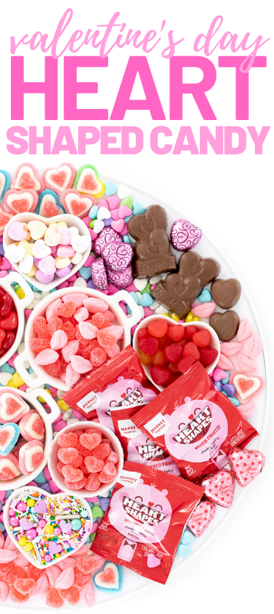 Heart Candy Dessert Board for Valentine's Day | Cutefetti