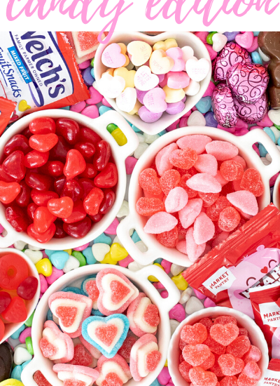 Heart Candy Dessert Board for Valentine's Day | Cutefetti