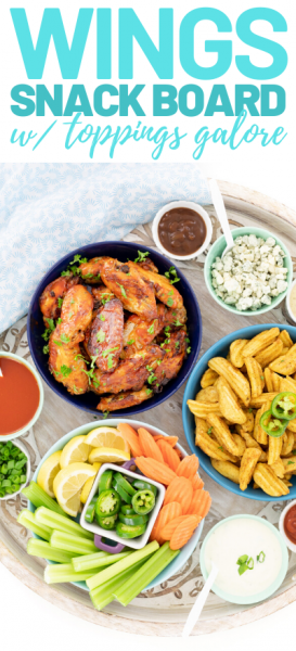 Easy Chicken Wings Board | Cutefetti