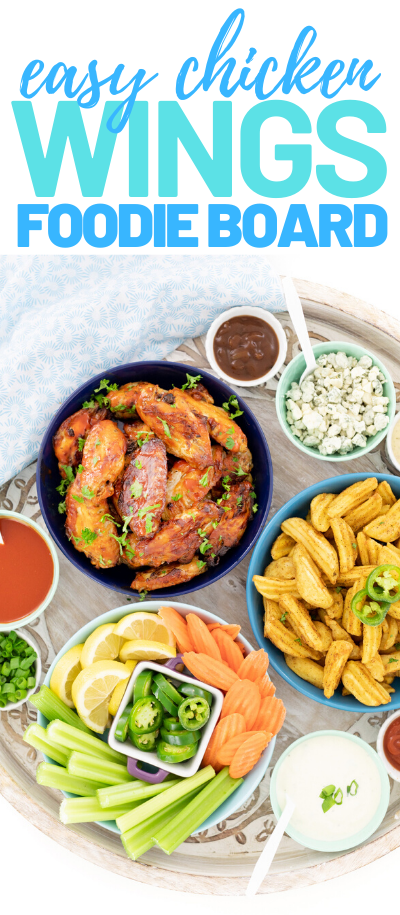 Easy Chicken Wings Board | Cutefetti