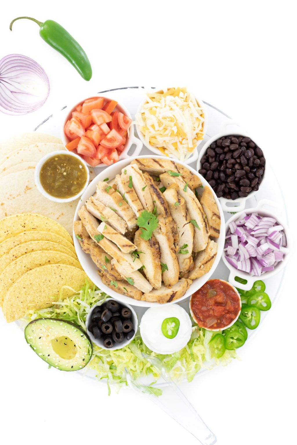 Easy Chicken Taco Board