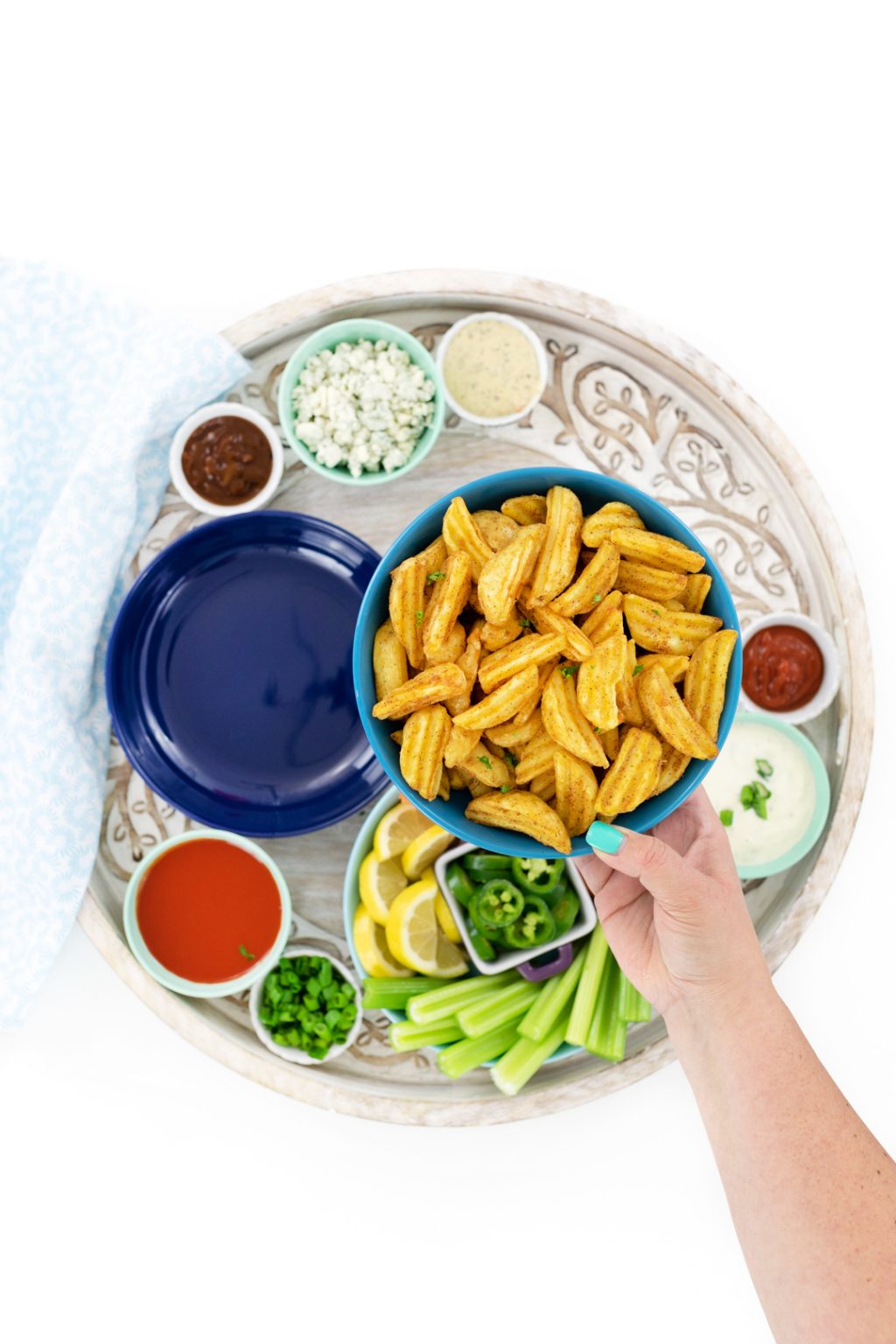 Easy Chicken Wings Board