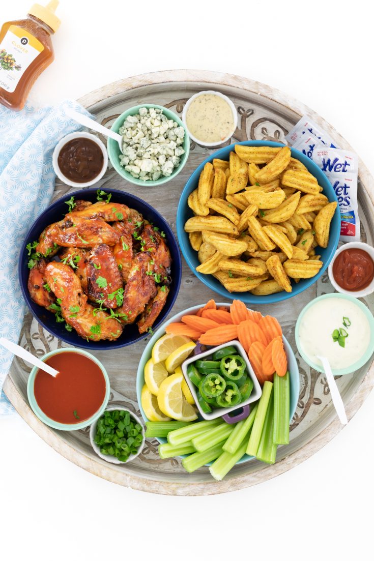 Easy Chicken Wings Board