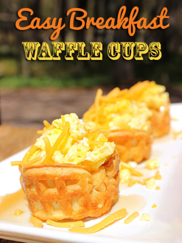 Yummy Waffle Cups Recipe Story | Cutefetti