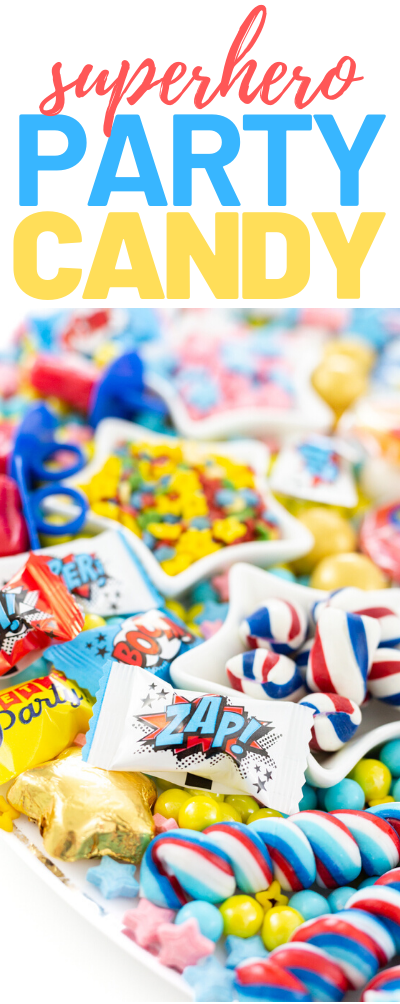 Superhero Candy Charcuterie Board | Cutefetti