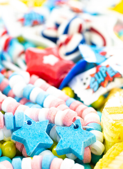 Superhero Candy Charcuterie Board | Cutefetti