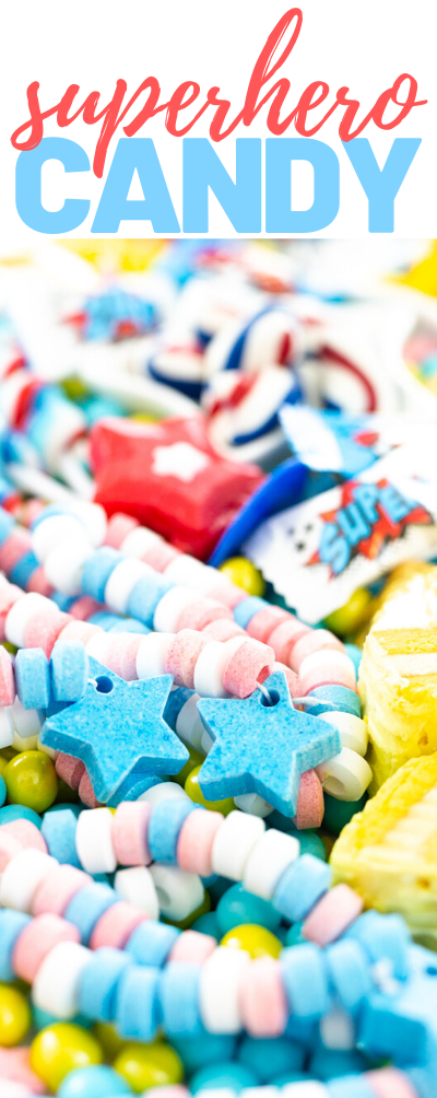 Superhero Candy Charcuterie Board | Cutefetti