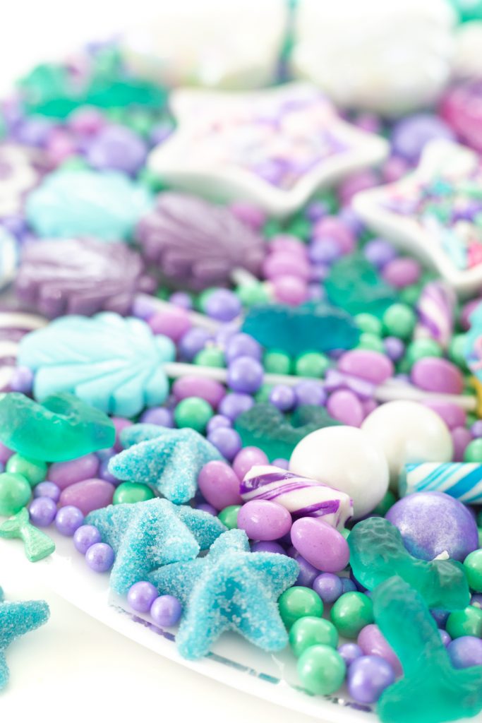 Mermaid Candy Charcuterie Board | Cutefetti