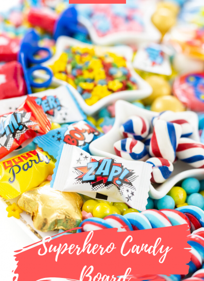 Superhero Candy Charcuterie Board | Cutefetti