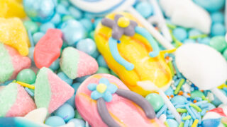 Beach Party Candy Charcuterie Board | Cutefetti