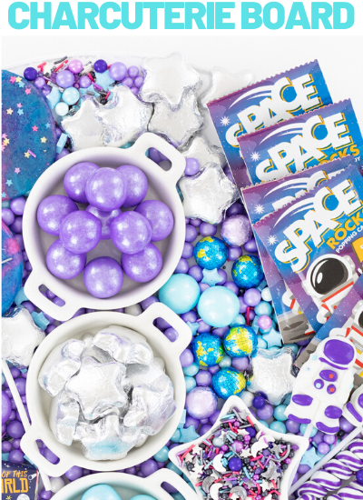 Galaxy Theme Party Candy Charcuterie Board | Cutefetti