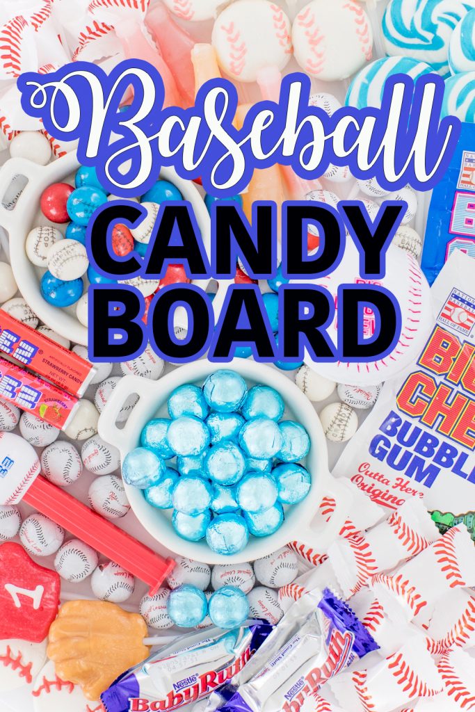 Baseball Party Candy Charcuterie Board | Cutefetti