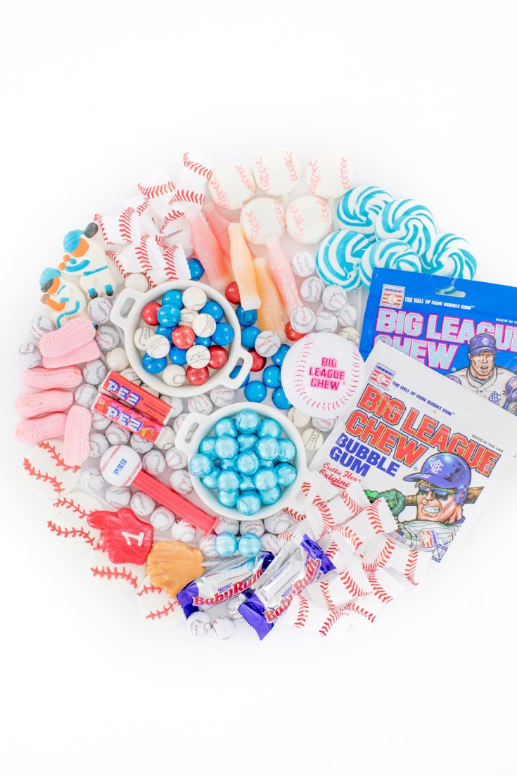 Baseball Party Candy Charcuterie Board