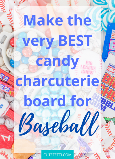 Baseball Party Candy Charcuterie Board | Cutefetti