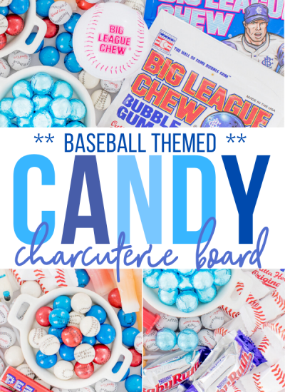 Baseball Party Candy Charcuterie Board | Cutefetti