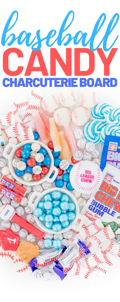 Baseball Party Candy Charcuterie Board | Cutefetti