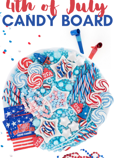 Red, White and Blue Patriotic Candy Board | Cutefetti