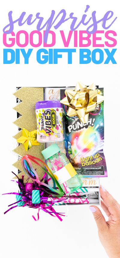 Good Vibes Diy Surprise Gift Box Cutefetti